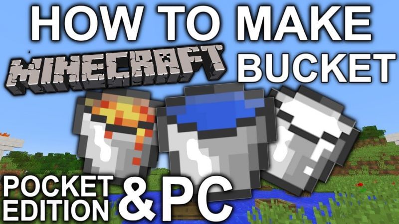 How to make a bucket in Minecraft