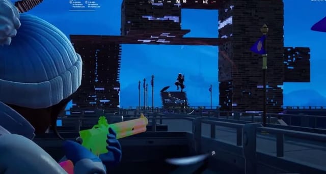 Completing the Lever Action Rifle challenge in Fortnite