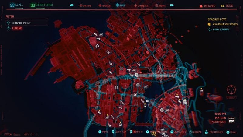 A full list of all Ripperdoc locations in Cyberpunk 2077