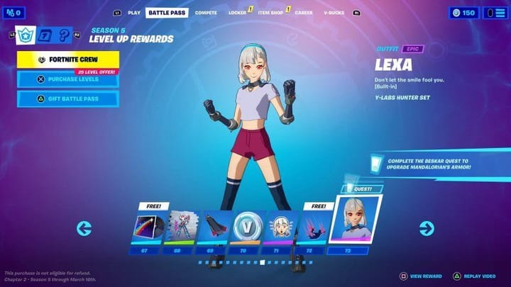 Fortnite Chapter 2, Season 5 Leaks: Lexa skin new variant, Mandolorian ...
