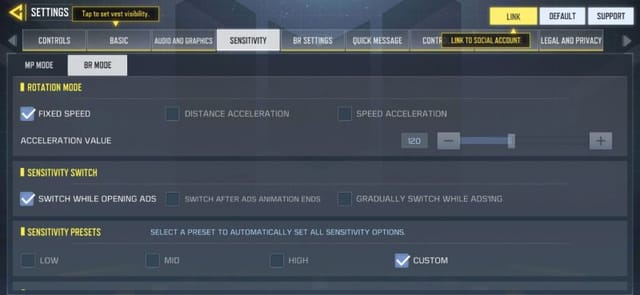 How to choose the best COD Mobile sensitivity settings