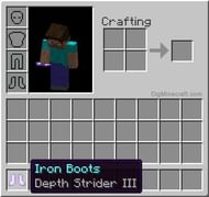 What does Depth Strider do in Minecraft?