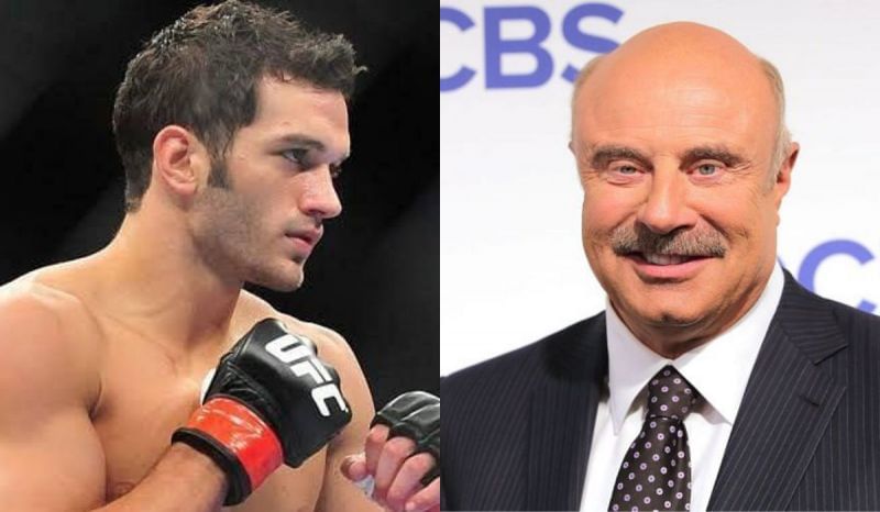 Why was former UFC fighter Josh Grispi's wife on the Dr. Phil show?