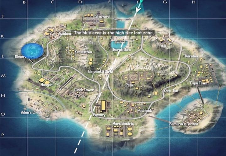 3 best places to land on the Bermuda Remastered map in Free Fire