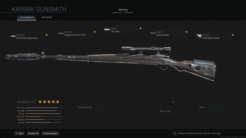 The best Kar98k loadout in Call of Duty: Warzone