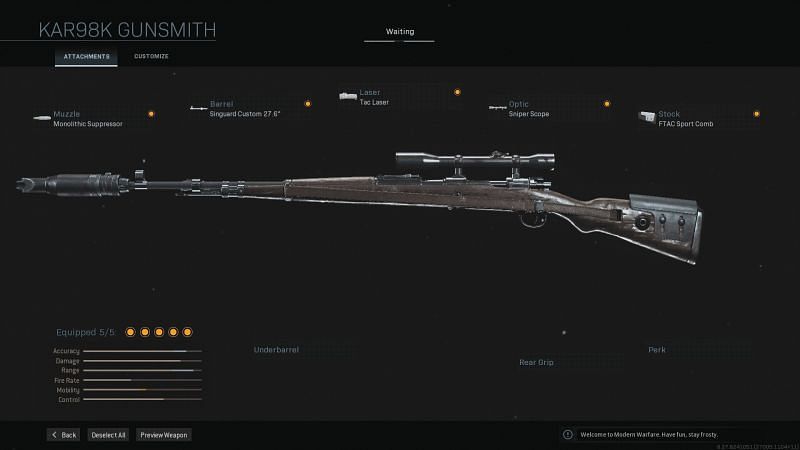 The Best Kar98k Loadout In Call Of Duty Warzone