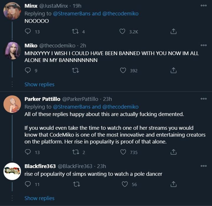 Twitter reacts as Twitch streamer "CodeMiko" is banned for the 3rd time ...