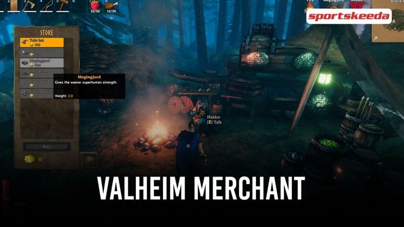 Where to find the merchant in Valheim and trade with them