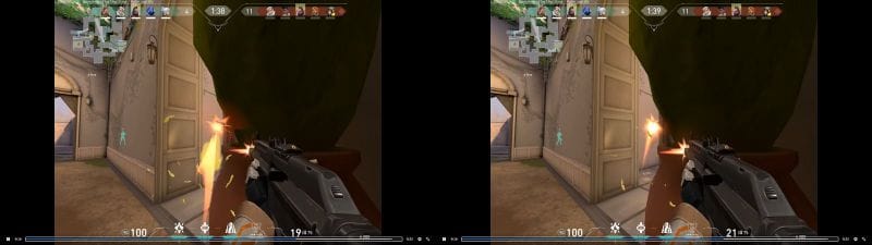 Hitbox of the Tree in the "Tree Room" of Ascent in Valorant blocks shot ...