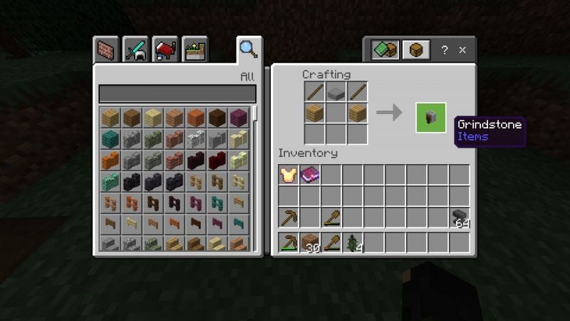 How to make & Use Grindstone in Minecraft