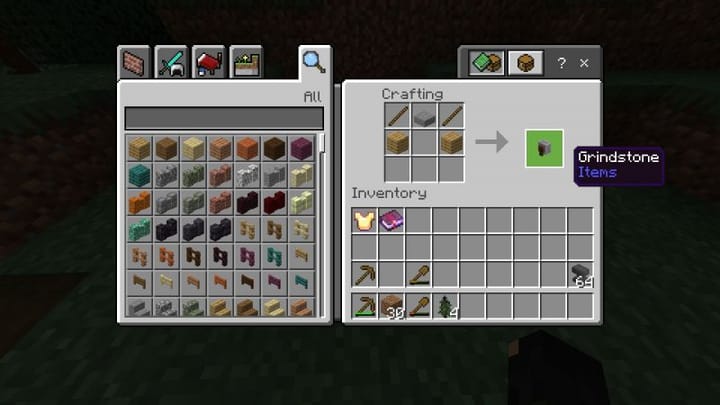 How to make & Use Grindstone in Minecraft