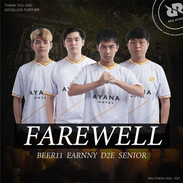 4 of RRQ Athena's PUBG Mobile players bid farewell to the team