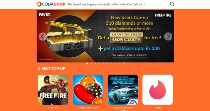 How to top up Free Fire Diamonds from Games Kharido and Codashop in ...