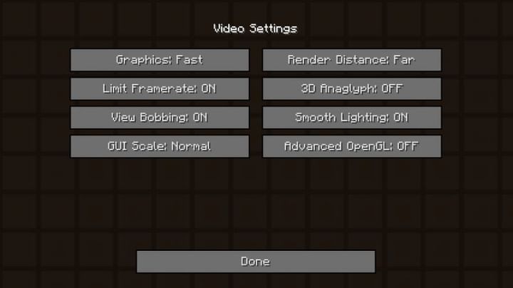 Best Minecraft Java Edition video settings in 2021