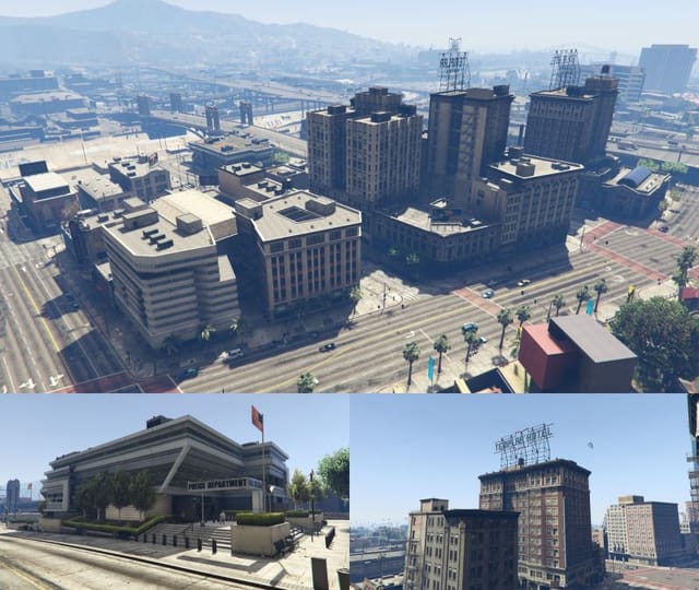 Where is Mission Row on the GTA 5 map?