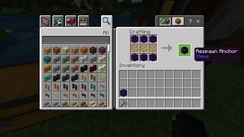 How to Make a Respawn Anchor in Minecraft