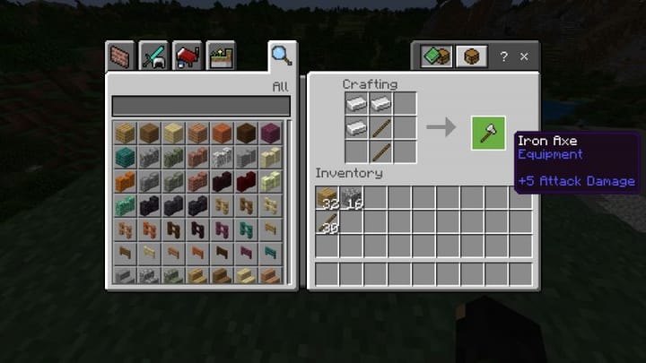How to make an Axe in Minecraft and its Uses