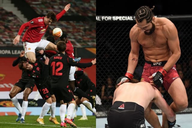 Watch: Manchester United defender Victor Lindelof lands Jorge Masvidal ...