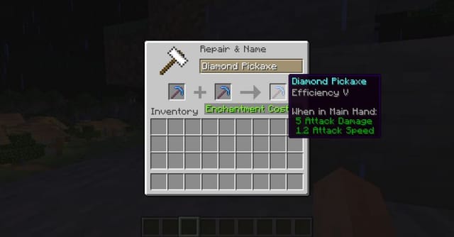 How the Efficiency enchantment works in Minecraft