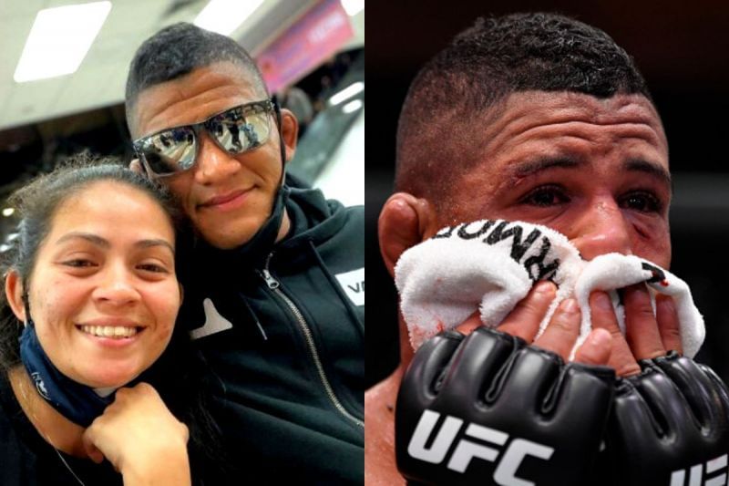 Gilbert Burns' wife reacts to his UFC 258 loss to Kamaru Usman