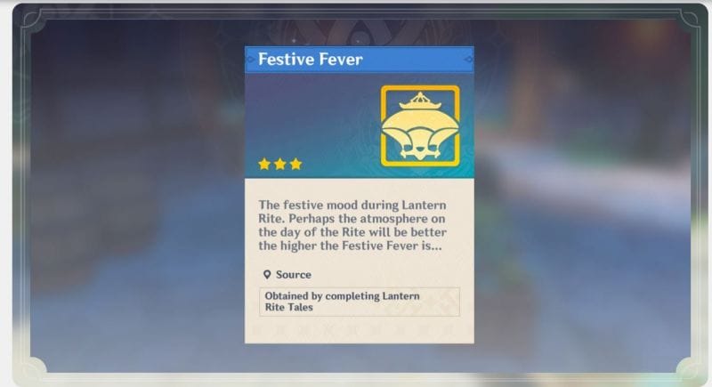 Festive Fever in Genshin Impact explained