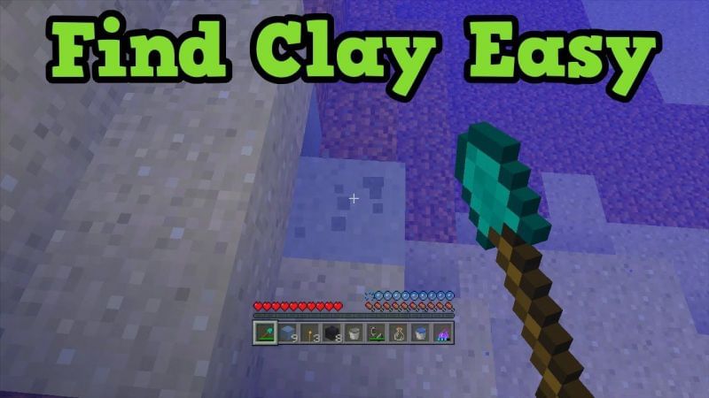 What can players make with clay in Minecraft?