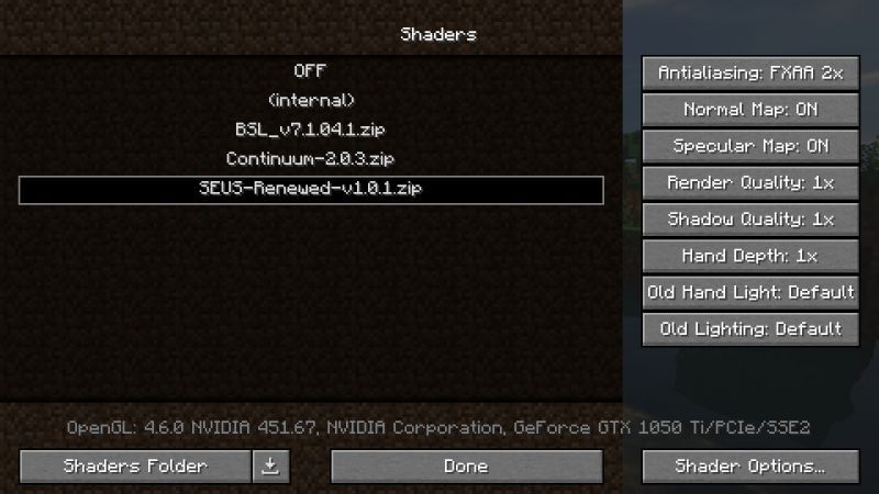 How to install shaders for Minecraft 1.16.5 (Windows 2021)