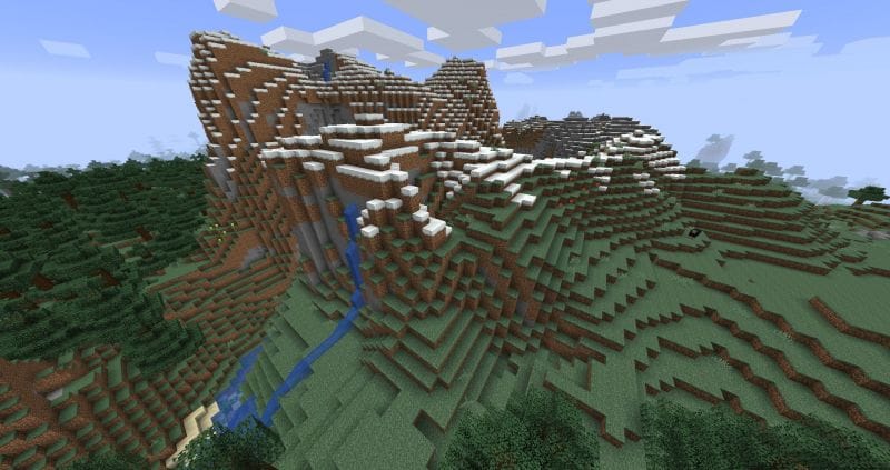 Where is the spruce tree located in Minecraft