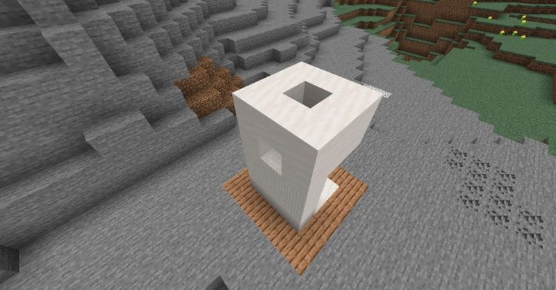 How to build a shower in Minecraft
