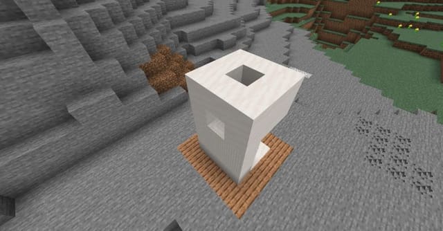 How to build a shower in Minecraft