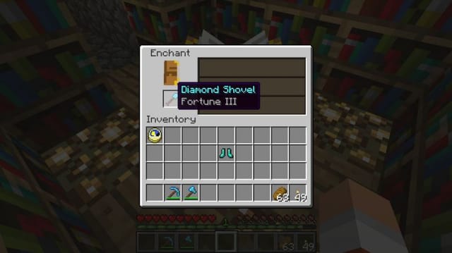 Ranking the Minecraft enchantments for shovels