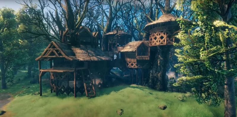 Valheim: Youtuber builds a serene tree house in Swamp biome and fans ...