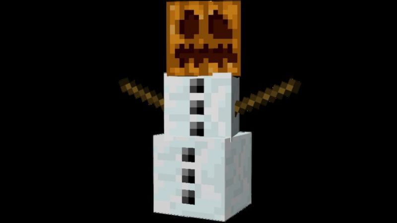 How to make a snowman in Minecraft