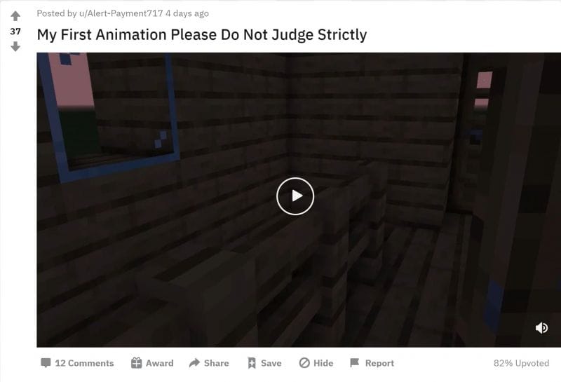 5 Minecraft animations from Reddit