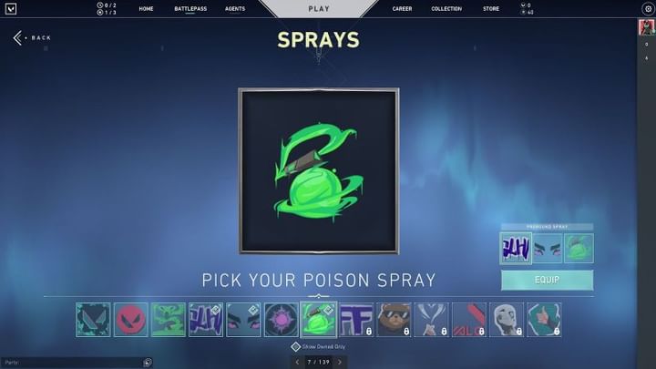 How to use the sprays in Valorant