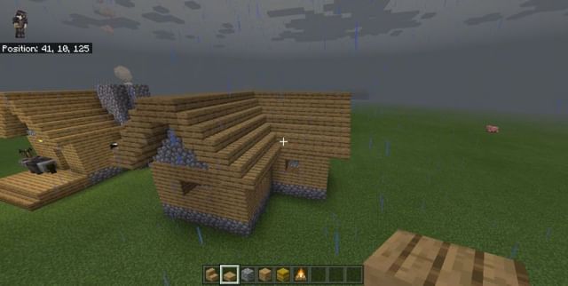 How to build a roof in Minecraft