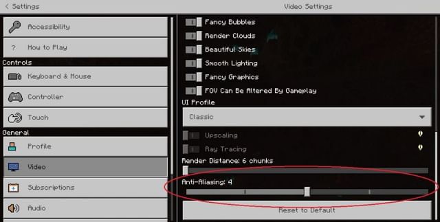 What is anti-aliasing in Minecraft?