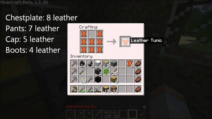 How to get leather armor in Minecraft