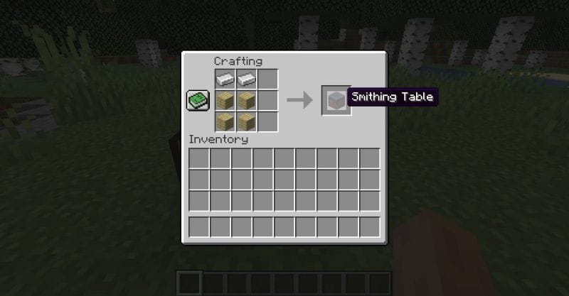 The uses of a Smithing Table in Minecraft