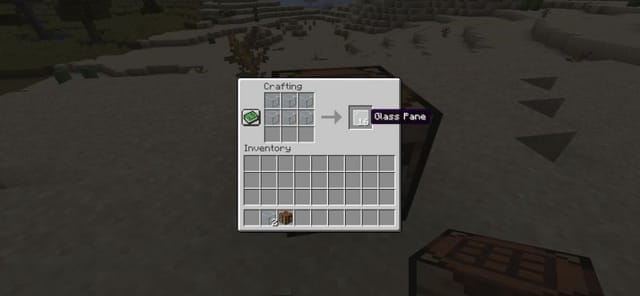 How to make a glass pane in Minecraft