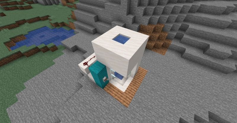 How to build a shower in Minecraft