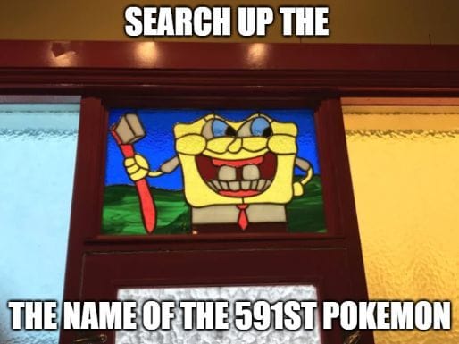 What is the 591st Pokemon and what does the meme mean?