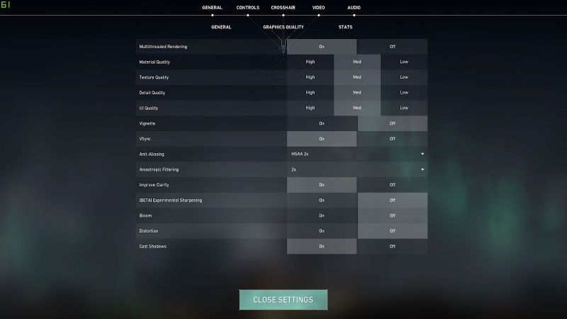 Best Valorant settings for high FPS