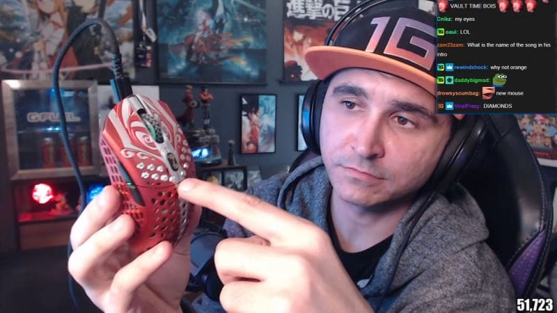 Summit1g shows off his $100,000 diamond-encrusted mouse on live stream ...
