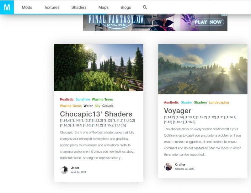 How to get shaders in Minecraft