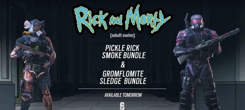 Rick and Morty Rainbow Six Siege bundle set to arrive tomorrow