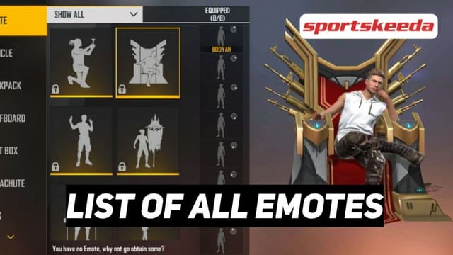 List of all Free Fire emotes available after the OB27 update