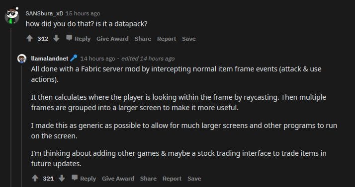 Minecraft Redditor creates a painting software with mods