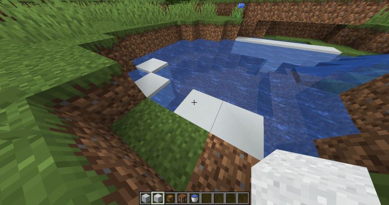 How to make white concrete in Minecraft