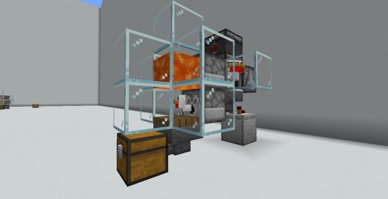 How to create an automatic chicken farm in Minecraft